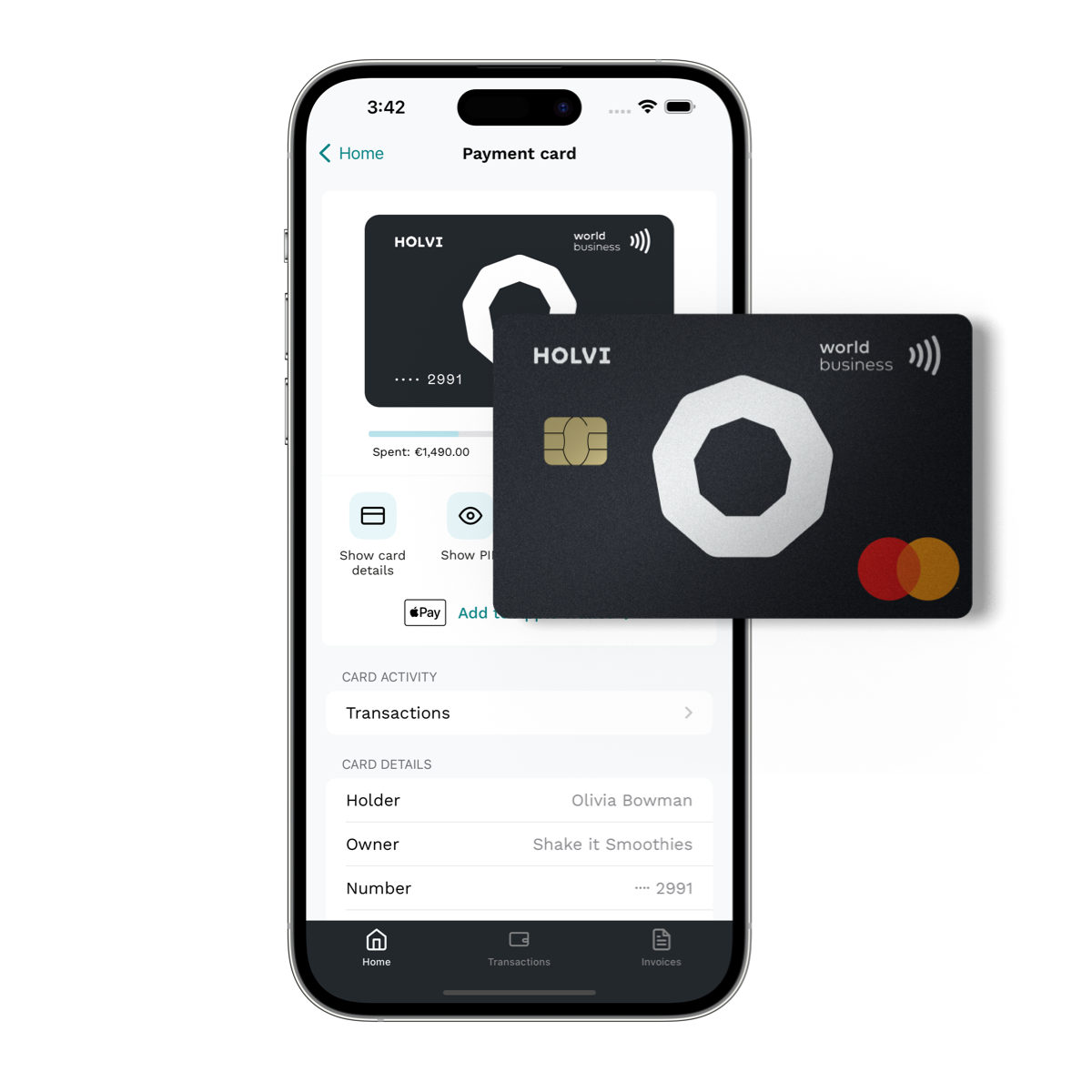 Holvi Business Credit Card for the self-employed | Holvi