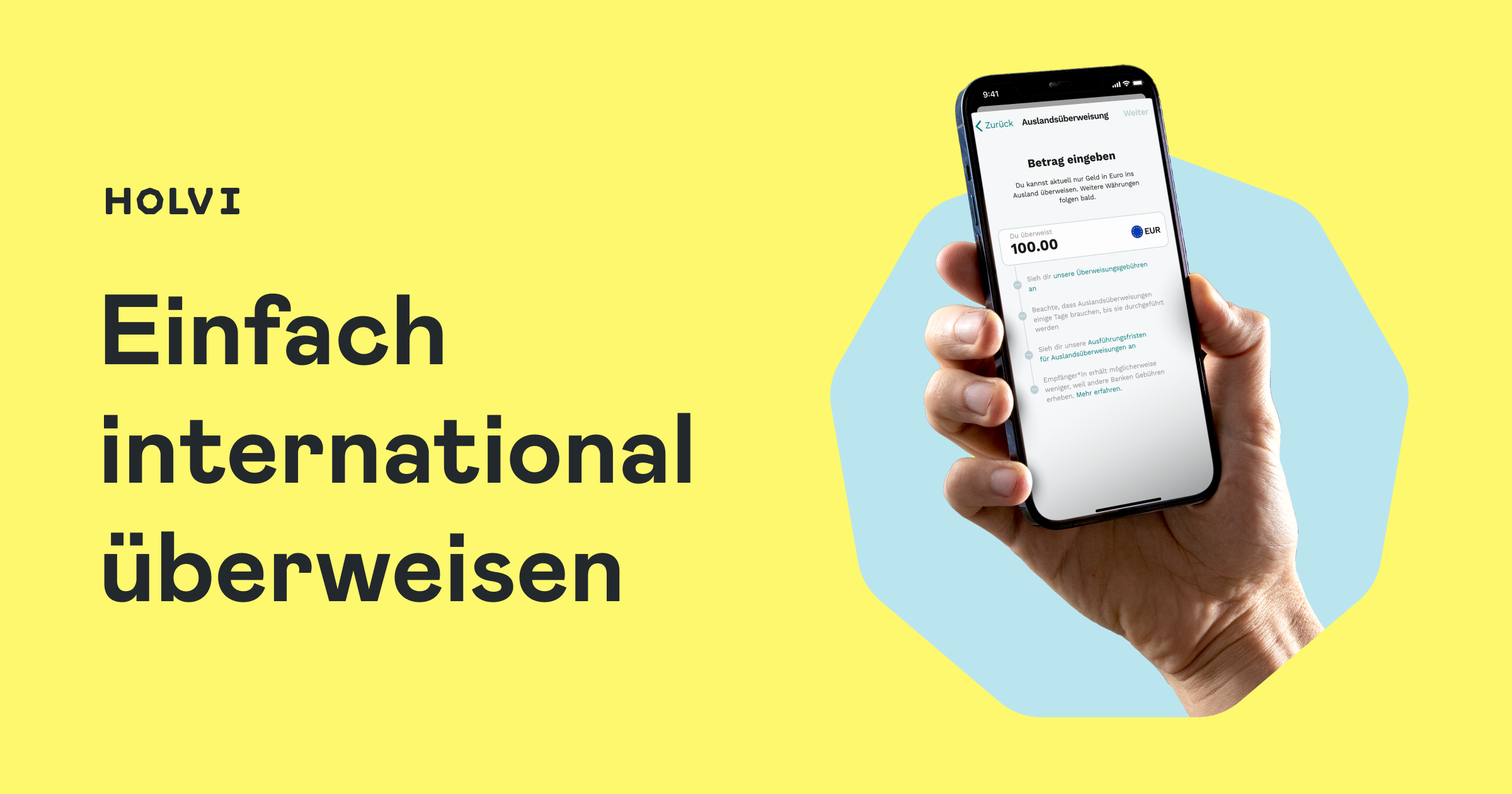Auslandsüberweisungen in 18 Währungen | Holvi Deutschland